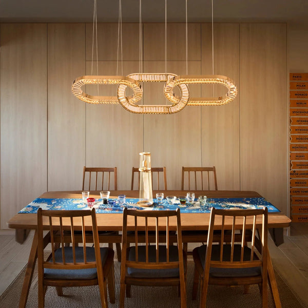 Infinity Crystal Loop Chandelier – Lumora Lights